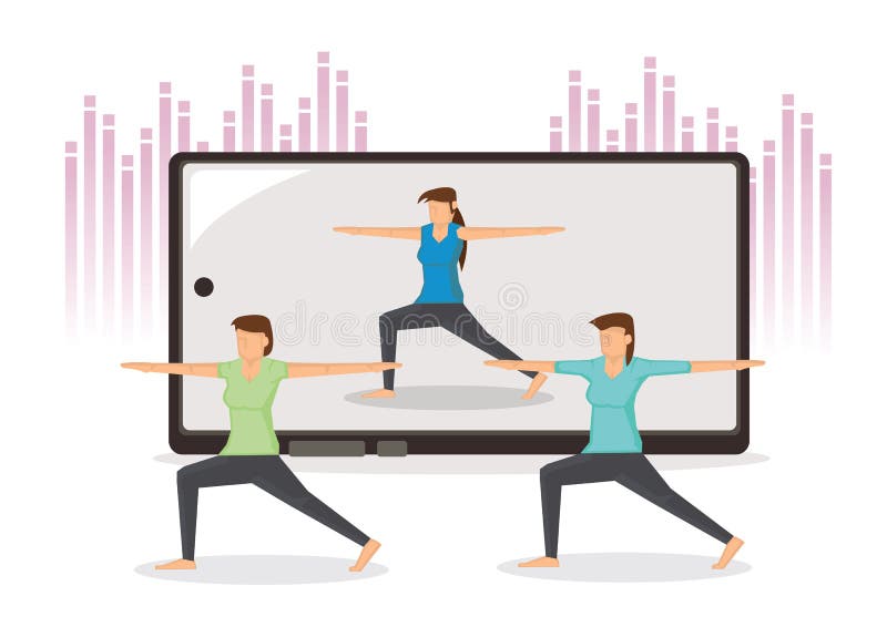 Virtual Exercise Training Stock Illustrations – 855 Virtual Exercise ...