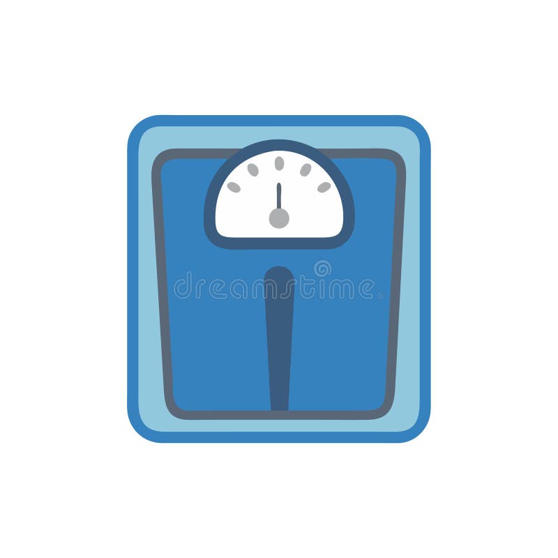 Fitness Weighing Scale Icon for Weight Management Stock Illustration ...