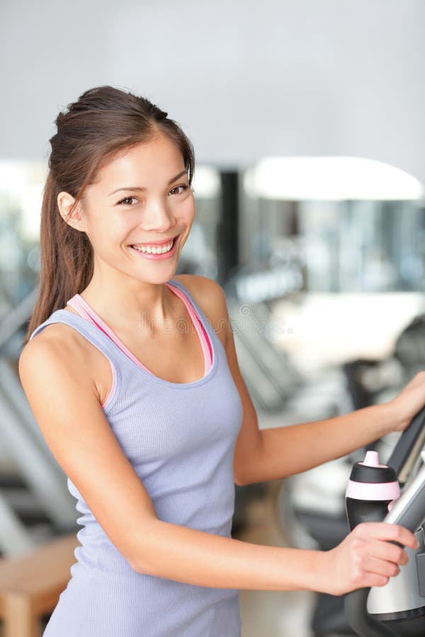 Pretty Woman in Fitness Center Stock Image - Image of coach, young: 679557