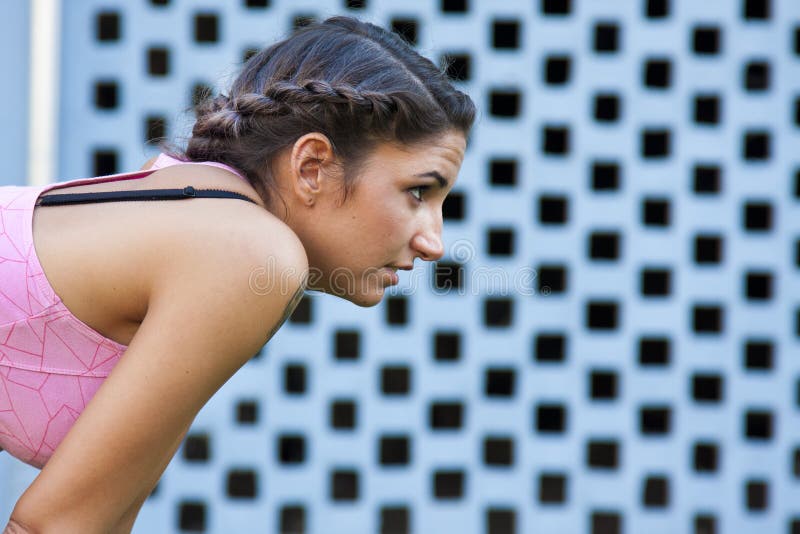 Fitness woman stock photo. Image of ready, runner, challenge - 75644484