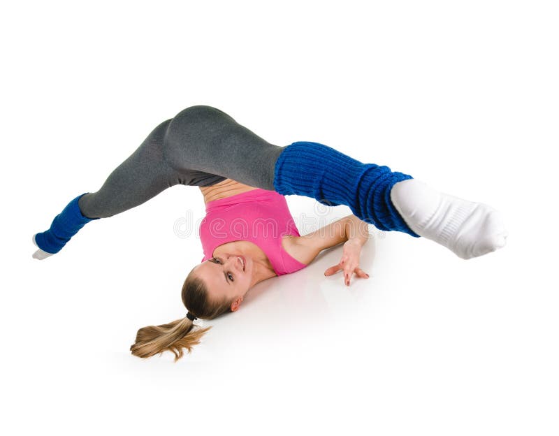 The splits stock image. Image of pink, beautiful, portrait - 28554675