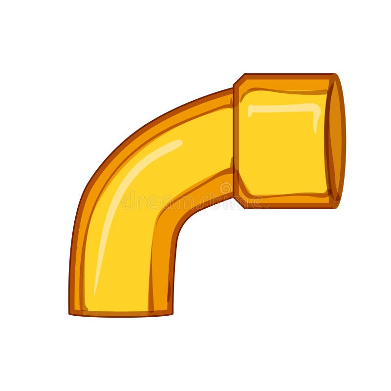 Fitting Pipe Elbow Cartoon Vector Illustration Stock Vector ...
