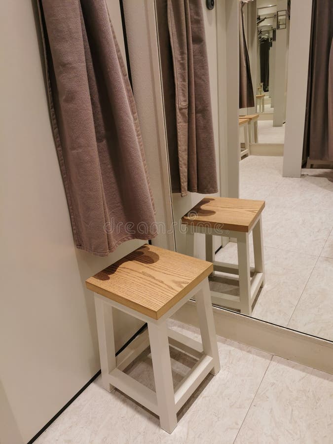 Fitting Room Interior in a Mall. Nobody Stock Image - Image of store ...