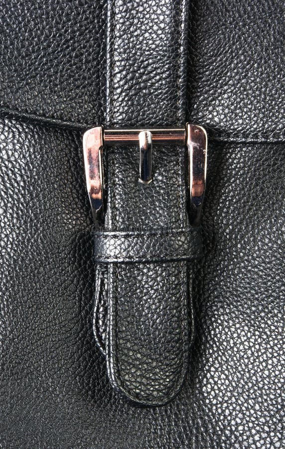 Fittings on the Leather Hand Bag Stock Photo - Image of female, brown ...