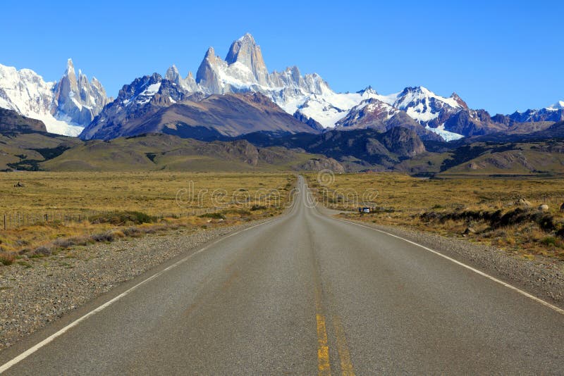 The Fitz Roy Massif in Argentina Stock Photo - Image of national, park ...