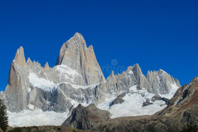 Fitz Roy mountain stock image. Image of chalten, light - 83126395
