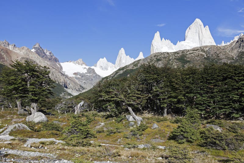 Fitz Roy Range in Argentina Stock Image - Image of cloud, national ...