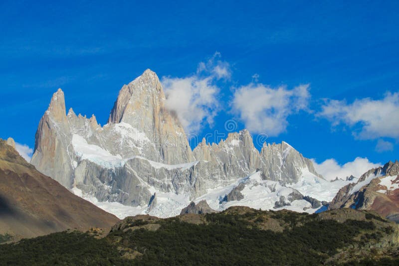 Fitz Roy on a sunny day stock photo. Image of mount, fitz - 92945560