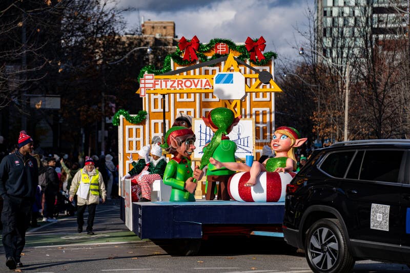 Fitzrovia Parade Float in Santa Claus Parade Toronto. Editorial Photo ...