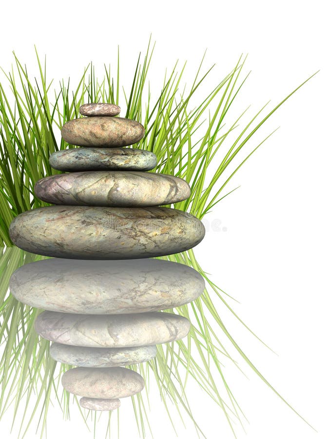 3d stones stock illustration. Illustration of balance - 4129542