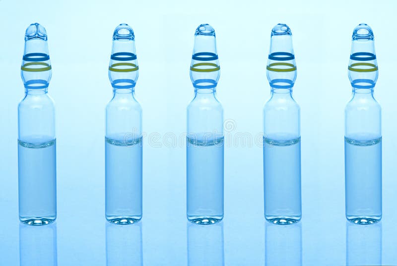 Five ampules stock image. Image of clear, ampule, clinical - 23226257