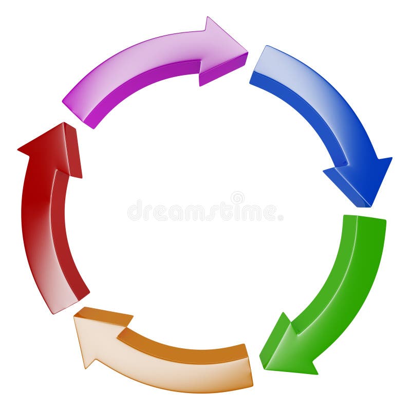 Five-arrows_top stock illustration. Illustration of sign - 10284234