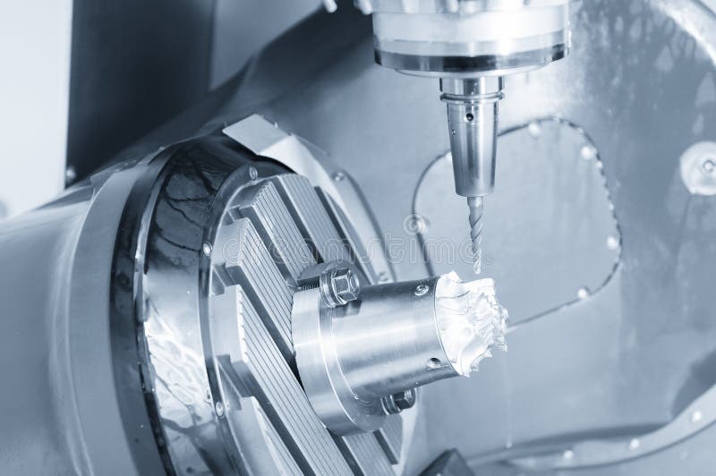 The Five-axis Computer Numerical Control CNC Machine Stock Image ... The Five-axis Computer Numerical Control CNC Machine Stock Image ...