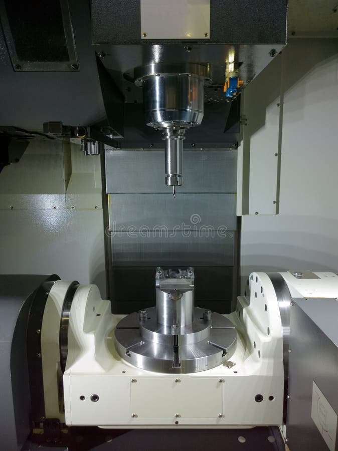 The Five-axis Computer Numerical Control CNC Machine Waiting for Stock ... The Five-axis Computer Numerical Control CNC Machine Waiting for Stock ...