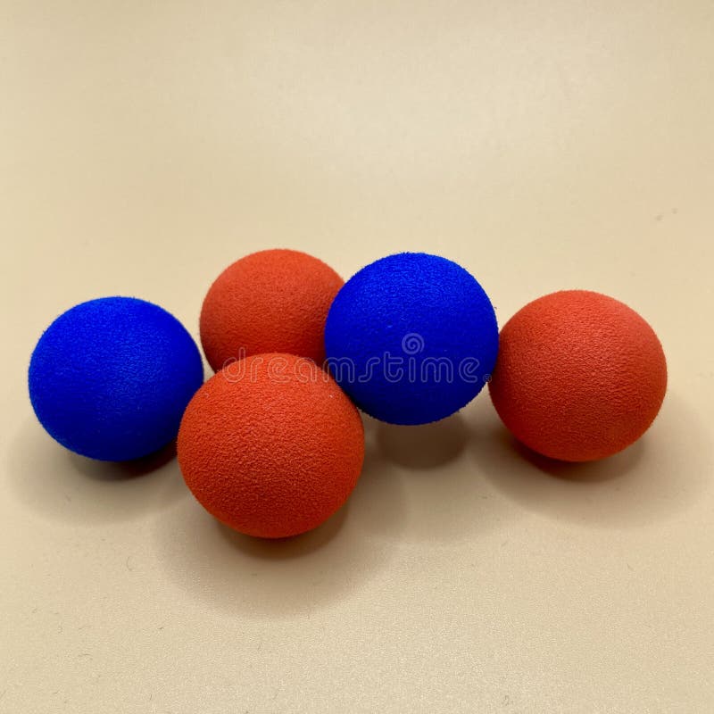 Five Balls Collection Isolated with Clipping Path Stock Photo - Image ...
