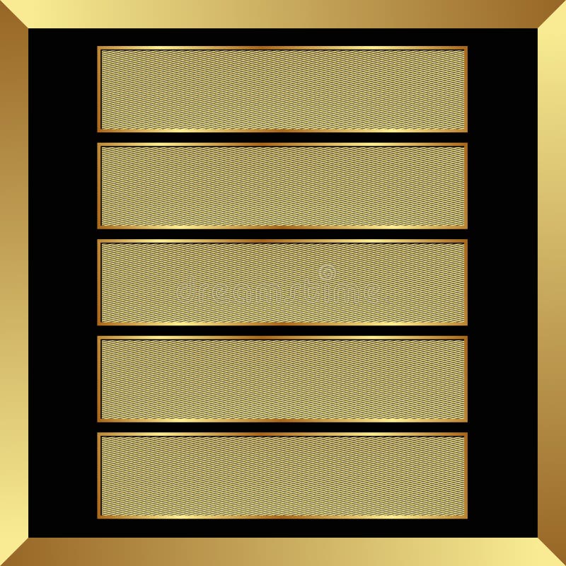 Five banners stock vector. Illustration of decoration - 43278100