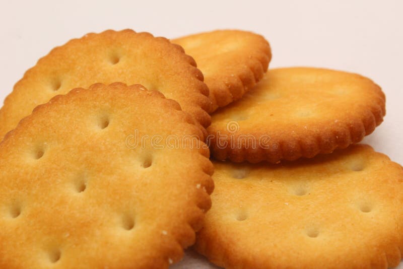 Five Biscuits on a White Background Stock Image - Image of icing ...