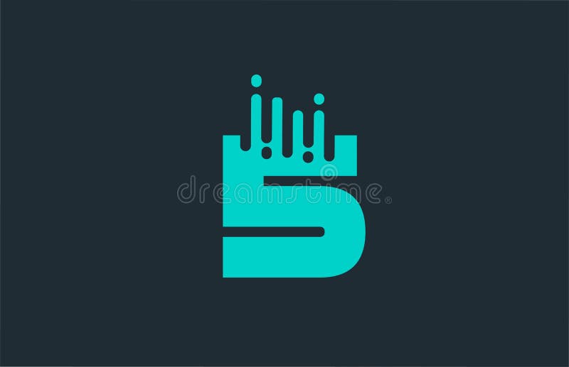 5 Five Blue Number Logo Icon with Line Design for Company and Business ...