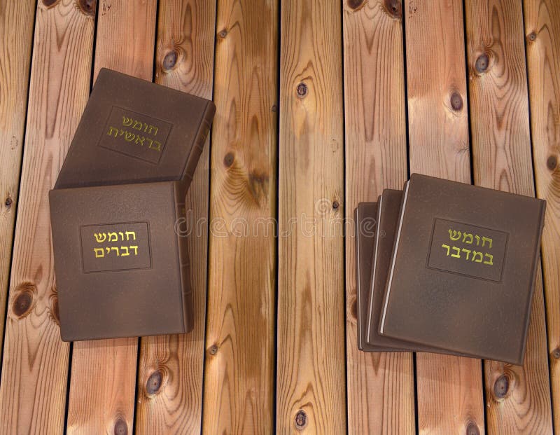 Five books of the Torah stock illustration. Illustration of moses ...