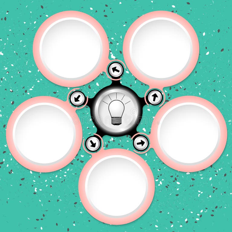 Five boxes stock illustration. Illustration of green - 62113322