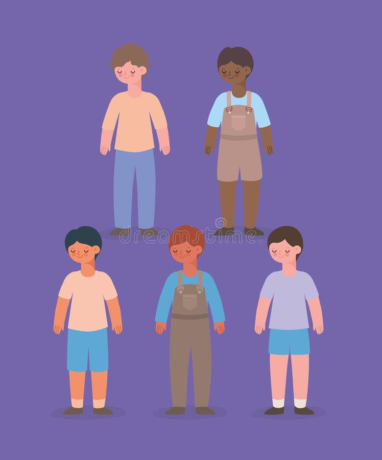 Five Boys Stock Illustrations – 523 Five Boys Stock Illustrations ...