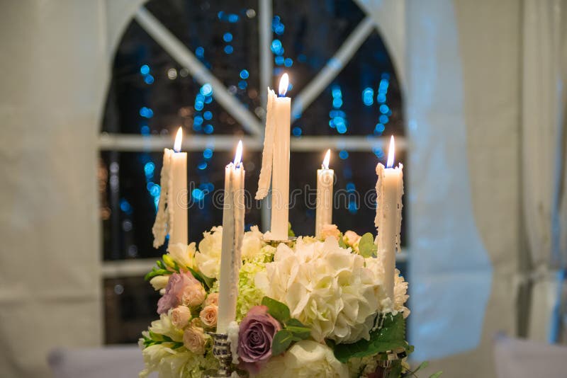 Five candles stock photo. Image of surface, warming, reflection - 13547138