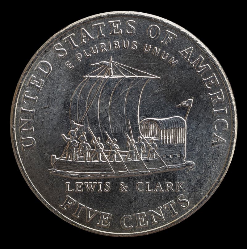 2004 five cent coin. USA stock image. Image of five - 258722133