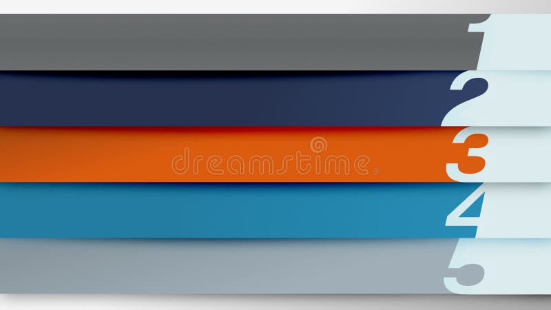 Three Chapter Number Bar Front Intro Page for Presentation, Powerpoint ...