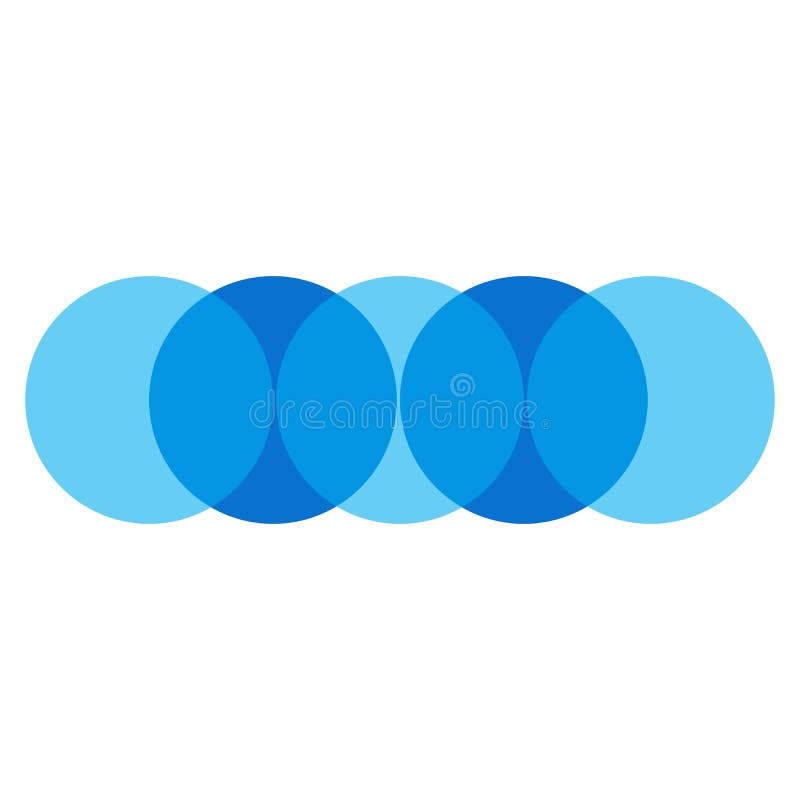 Vector Illustration Infographics Five Circles Stock Vector ...