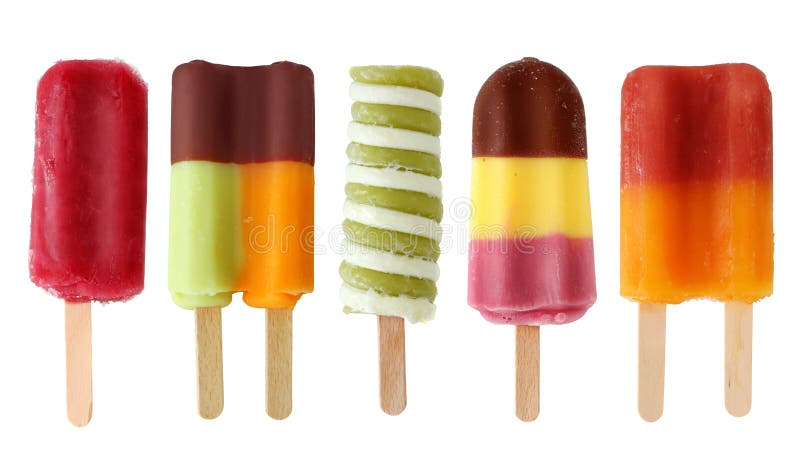 Four colorful popsicle stock photo. Image of childhood - 9225138