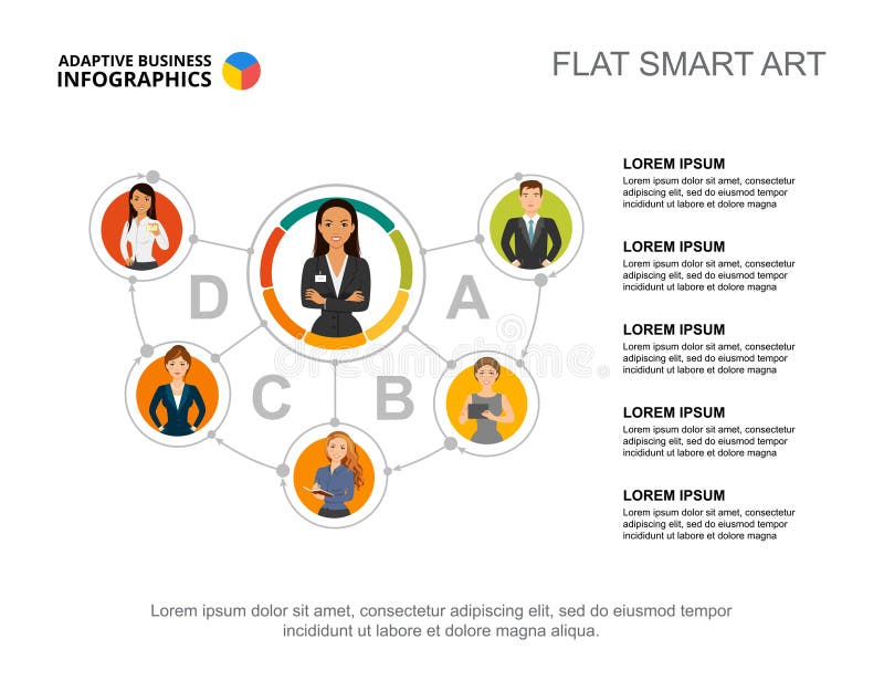 Five Connected Circles Process Chart Template for Presentation Stock ... Five Connected Circles Process Chart Template for Presentation Stock ...