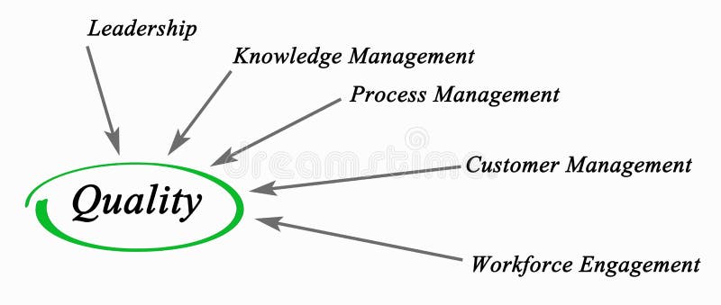 Diagram of Quality stock illustration. Illustration of quality - 85675493