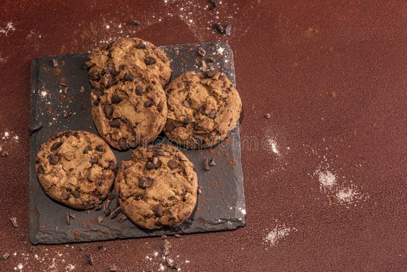 Five cookies on a stack stock photo. Image of preparation - 16059982