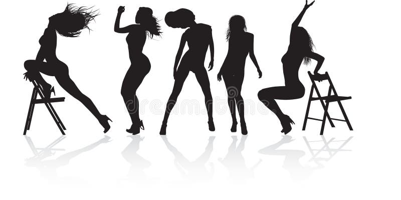 Chair Dance Silhouette Stock Illustrations – 183 Chair Dance Silhouette ...