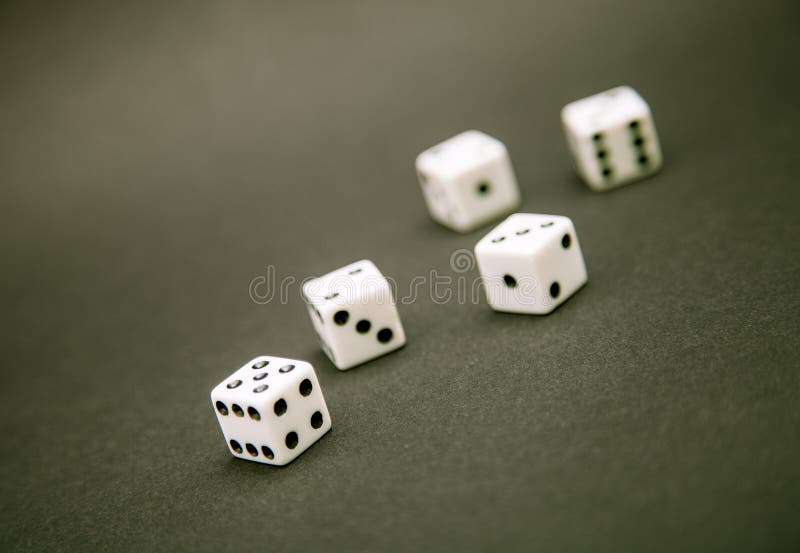 Five dice stock image. Image of luck, casino, successful - 55684715