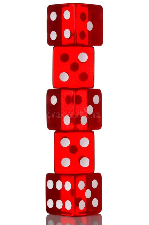 Five dice stack stock photo. Image of numbers, pile, opportunity - 4025788