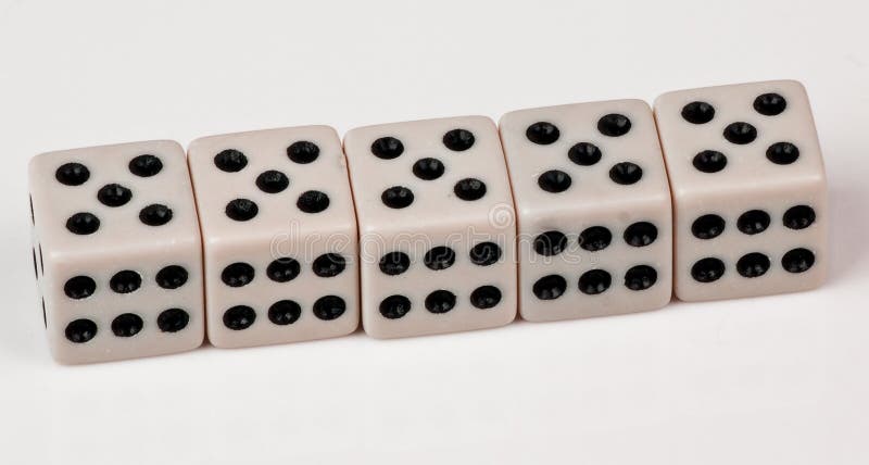 Five of dice stock photo. Image of cube, number, pair - 54137760