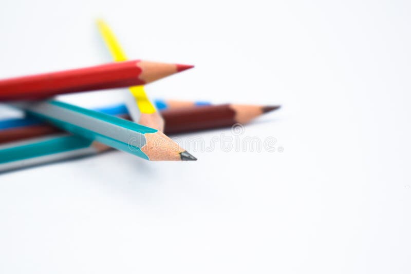 Five Different Colored Stars Made of Color Papers on a White Background ...