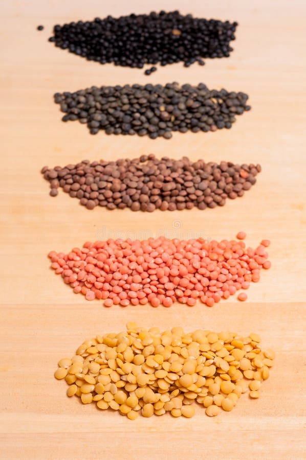 Yellow Lentils on a Wooden Spoon Stock Image - Image of yellow, legume ...