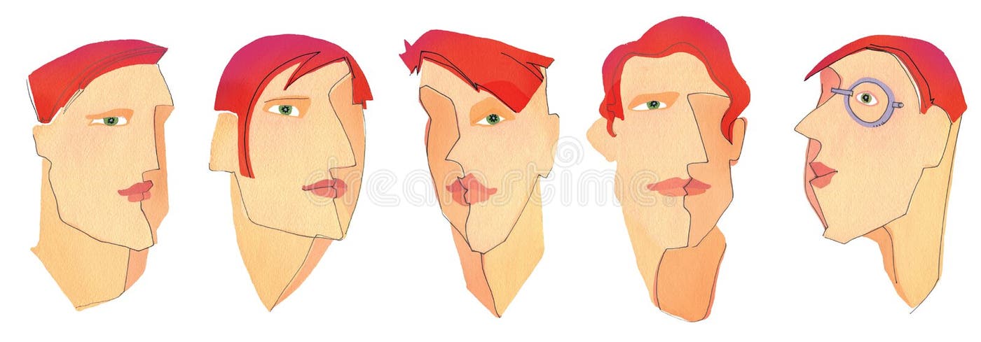 Five Faces Stock Illustrations – 1,359 Five Faces Stock Illustrations ...