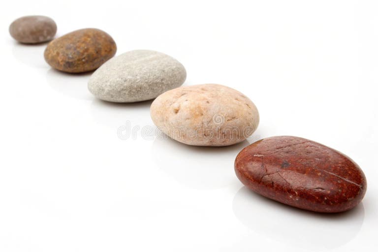 Zen Stones on White Background Stock Illustration - Illustration of ...