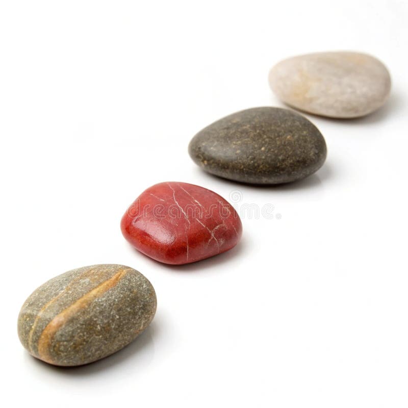 Zen Stones on White Background Stock Illustration - Illustration of ...
