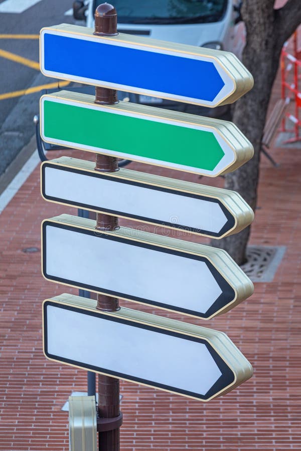 Five Directional Arrows stock image. Image of arrows - 164954297