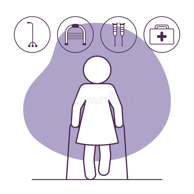 Five Disabled Accessibility Items Stock Vector - Illustration of ...