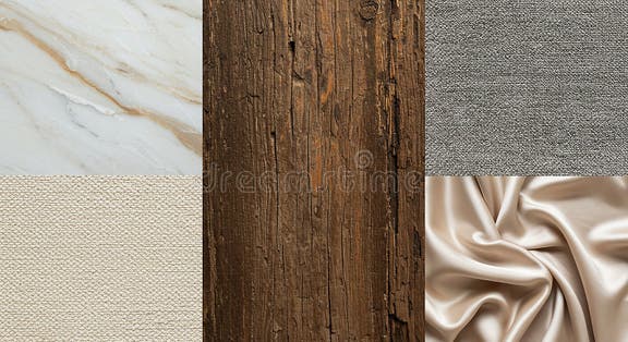 Five Distinct Textures Displayed: Stock Illustration - Illustration of ...