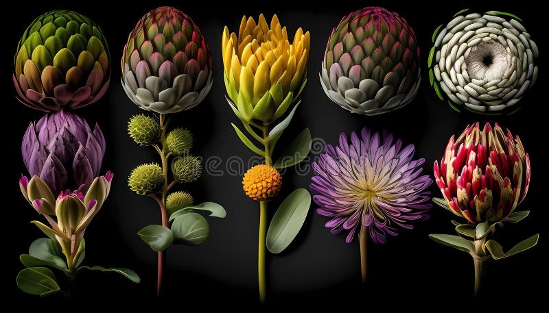 Five Elements in Harmony, Made with Generative AI Stock Illustration ...