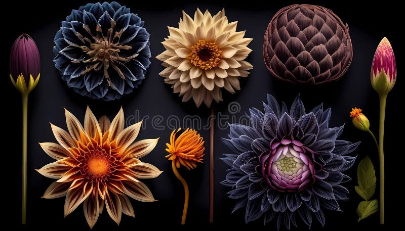 Five Elements in Harmony, Made with Generative AI Stock Illustration ...