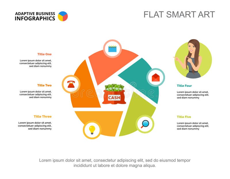 Six Elements Process Chart Template for Presentation Stock Vector - Illustration of infographic ...