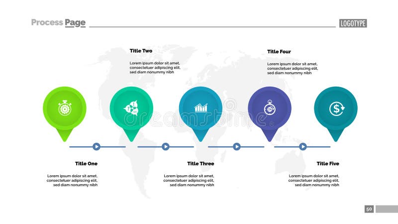 Six Elements Process Chart Template for Presentation Stock Vector - Illustration of infographic ...