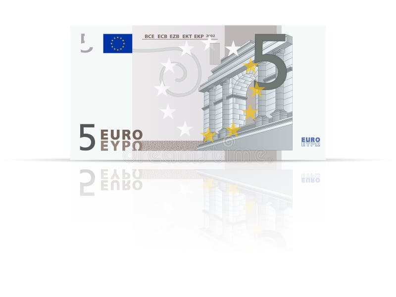 Five euro banknote stock illustration. Illustration of note - 88018103